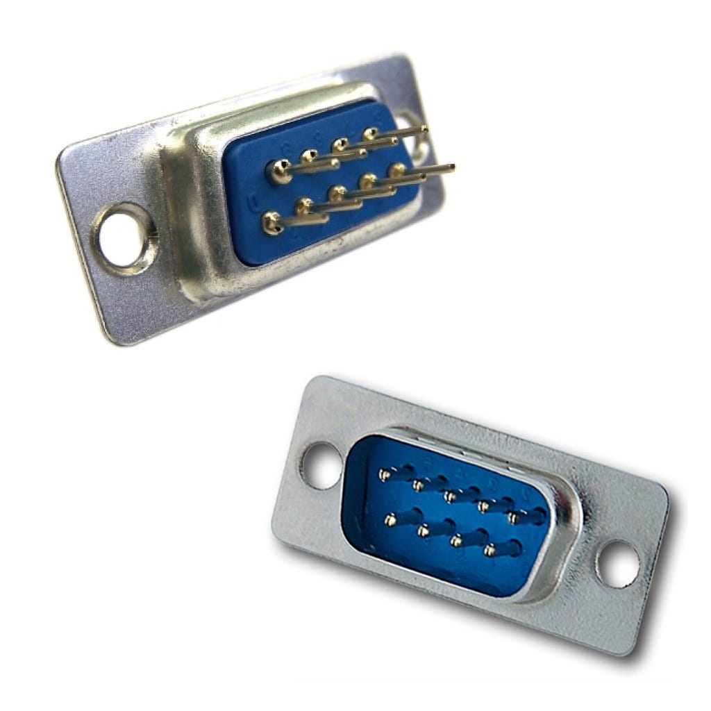 Conector DB9 Macho PCI 180º - Eletro Parts