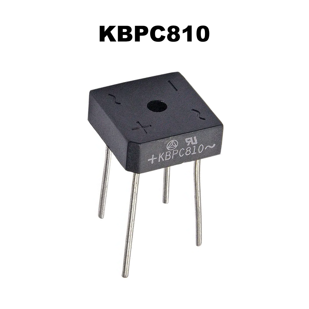 Ponte Retificadora KBPC810 - 8A / 1000V - Unidade - Eletro Parts