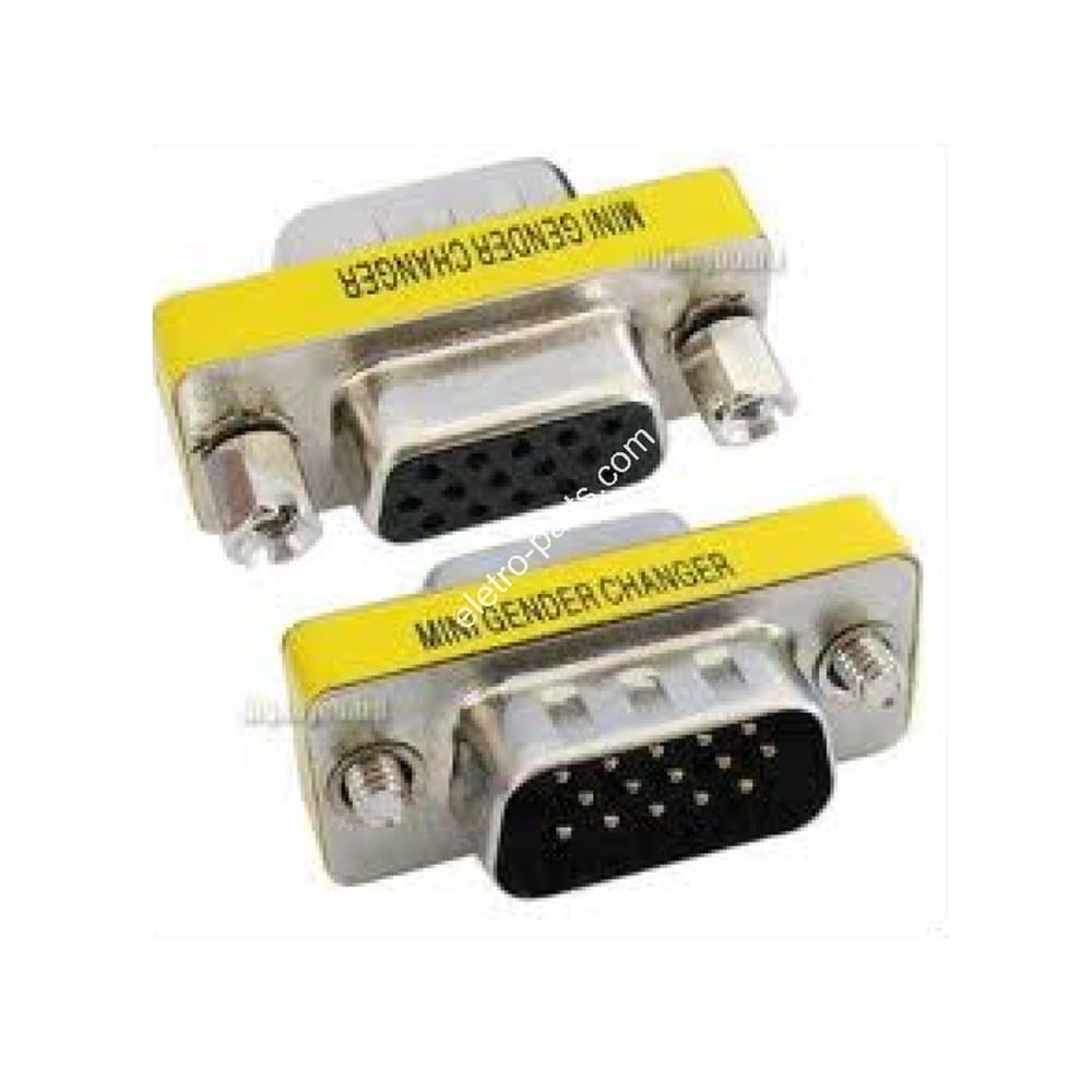 Adaptador VGA DB15 Macho X DB15 Fêmea - Eletro Parts