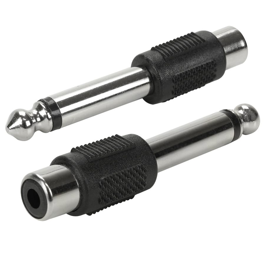 Adaptador P10 Mono Macho para RCA Fêmea - Eletro Parts