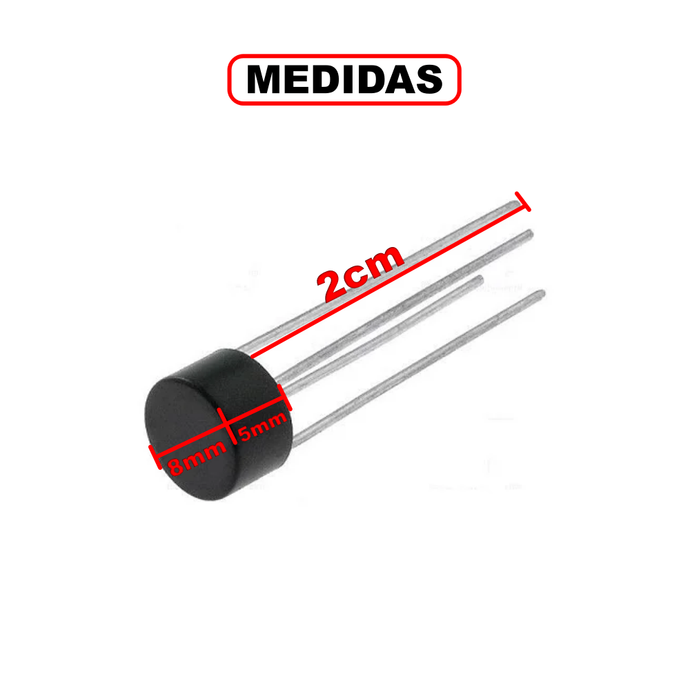 Ponte Retificadora 2W08 - 2A / 800V - Unidade - Eletro Parts
