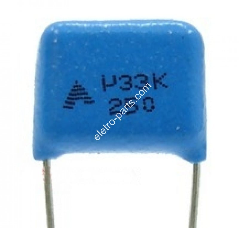 Capacitor Poliéster 33K x 250V – 333J / 33nF - Unidade - Eletro Parts