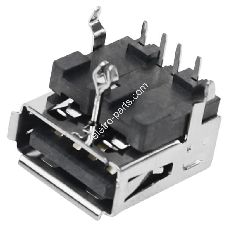 USB Fêmea 90 Graus C/ Pino Terra - Eletro Parts