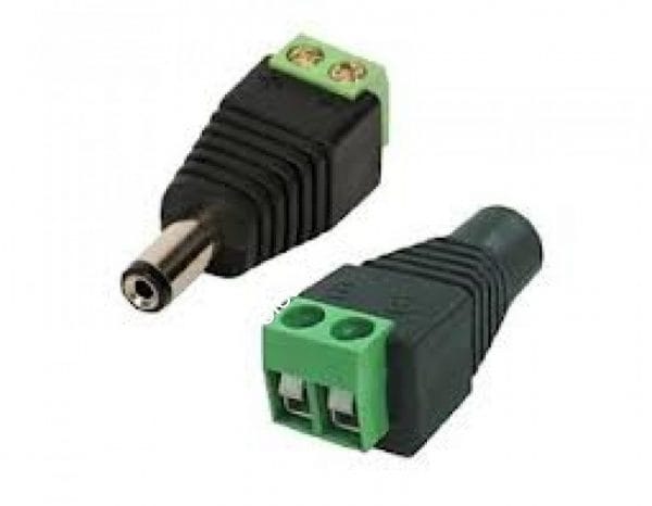 Plug P4 2,5x5,5mm com Borne - Eletro Parts