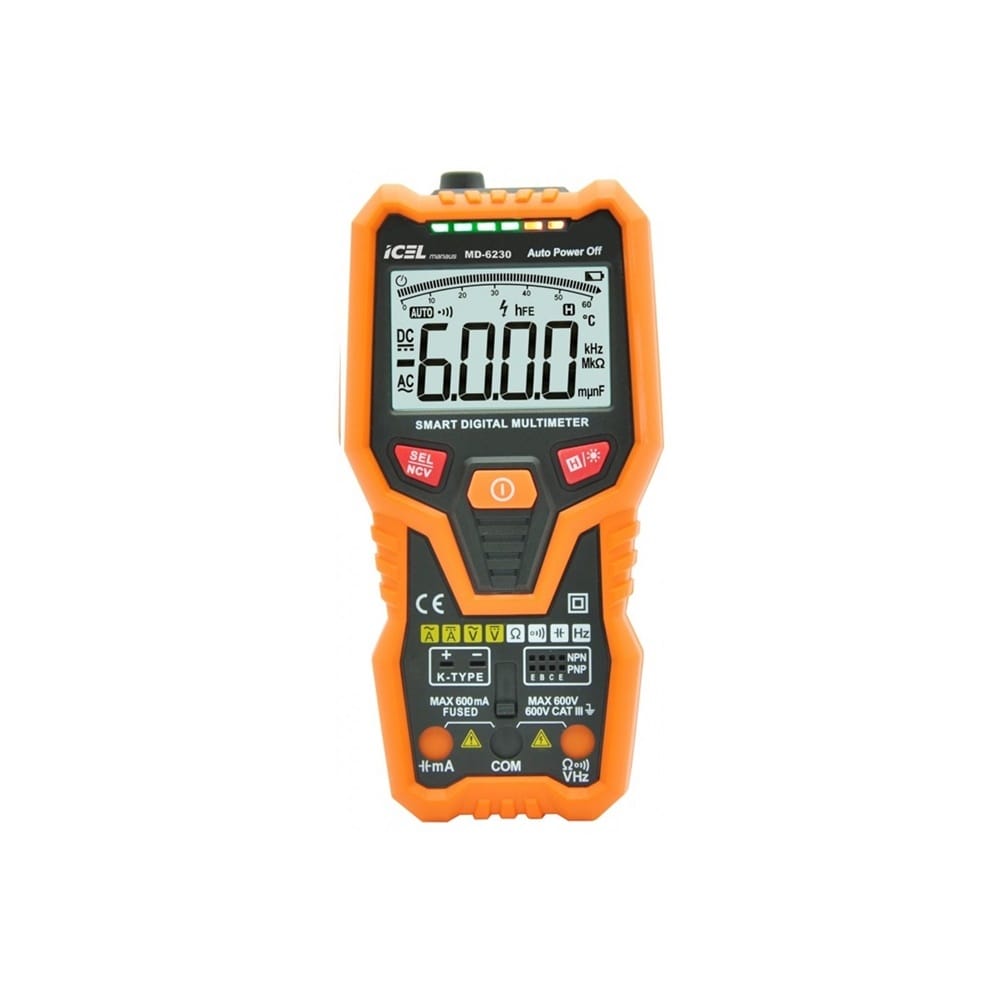 Multímetro Digital Smart MD-6230 Icel Manaus - Eletro Parts