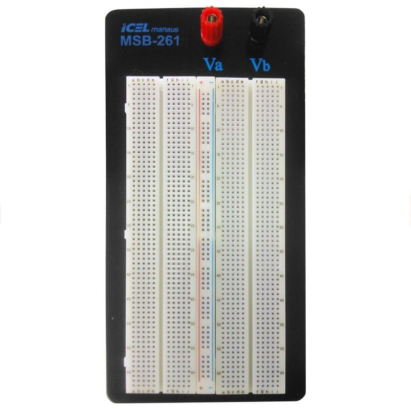 Protoboard 1.360 Furos com 2 Bornes MSB-261 Icel Manaus - Eletro Parts