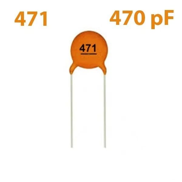 Capacitor Cerâmico 470pF x 50V (471) - Pacote com 10 Unidades - Eletro ...