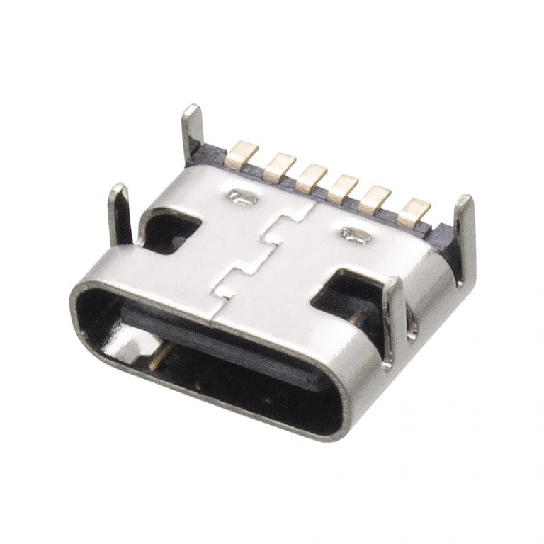 Conector USB Tipo C Fêmea para Placa - Eletro Parts
