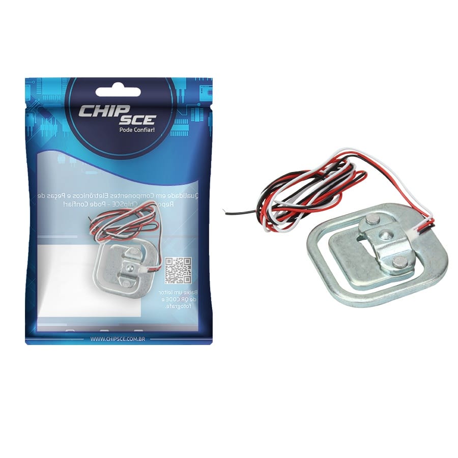 Célula de Carga para Arduino / Sensor de Peso até 50Kg - Eletro Parts