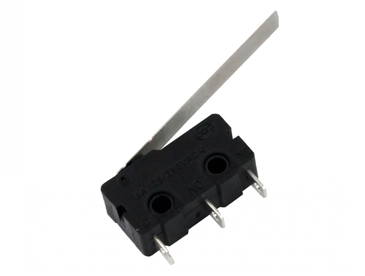 Micro Chave Switch C/ Haste 35mm 10T85 - 5A / 3 Terminais - Eletro Parts