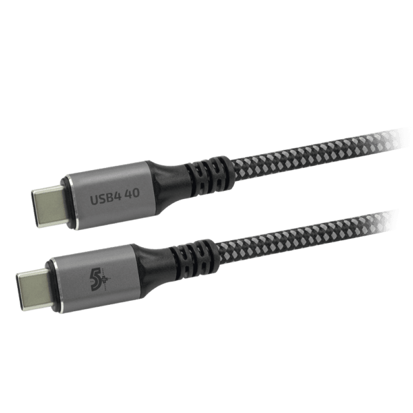 Cabo Thunderbolt 3 / Cabo USB Tipo 4 - 1 Metro / 100W - Eletro Parts