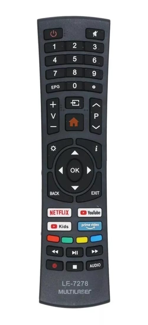 Controle TV Multilaser SMART 4K TL039 / TL032 - Eletro Parts