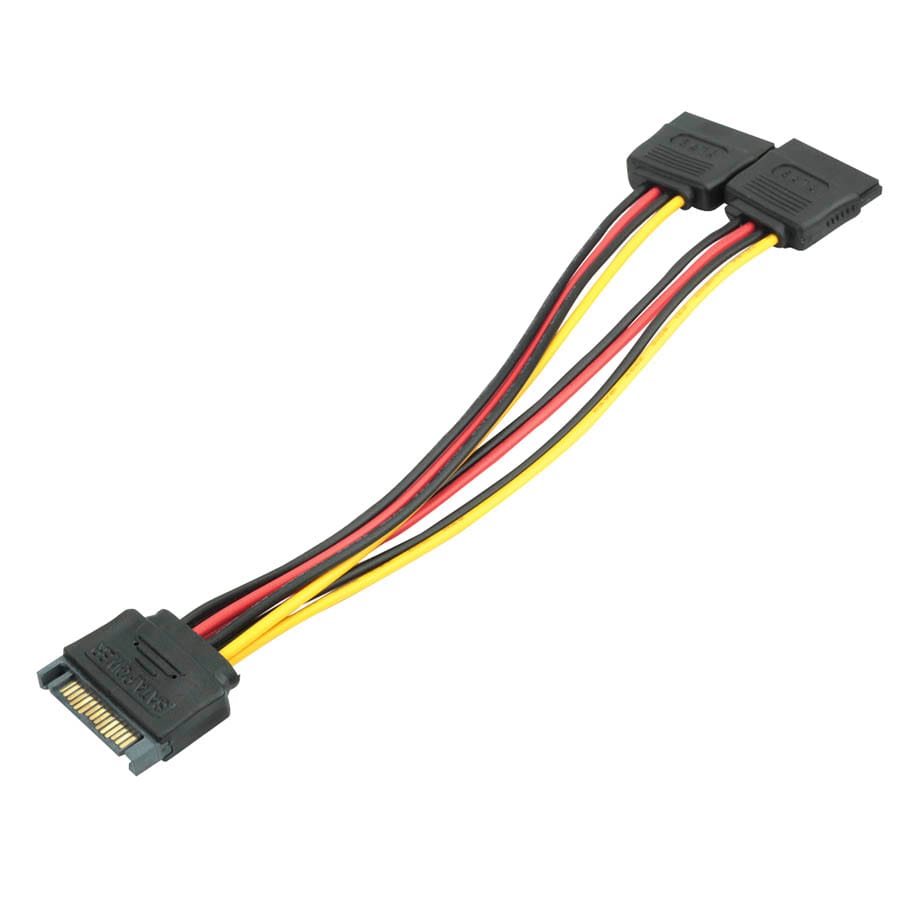 Cabo Sata Energia Y - 1 Macho / 2 Fêmeas com 15cm - Eletro Parts
