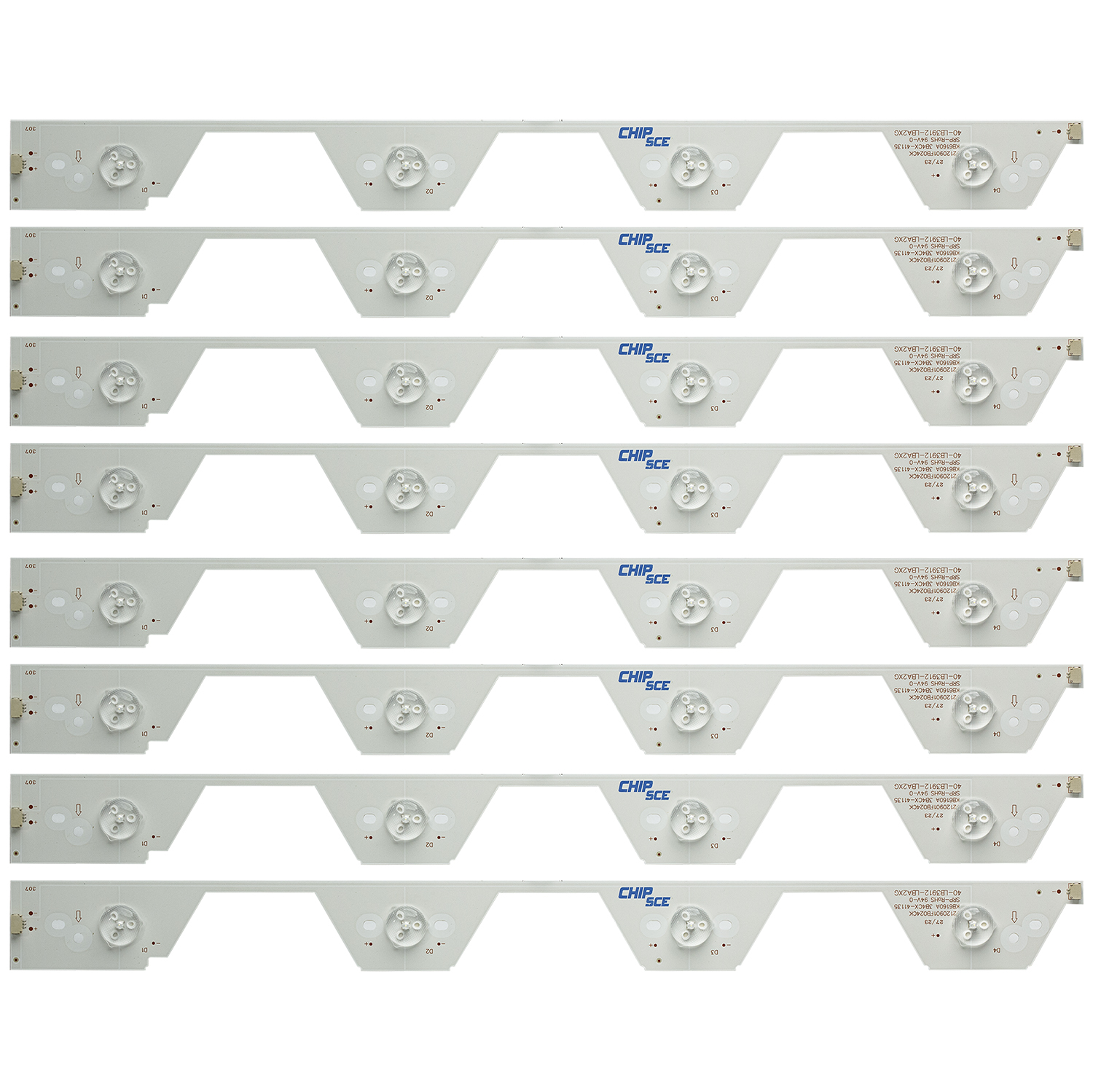 Barra de Led Semp 39" DL3960 - 8 Barras 4 Led's 3V. - Eletro Parts