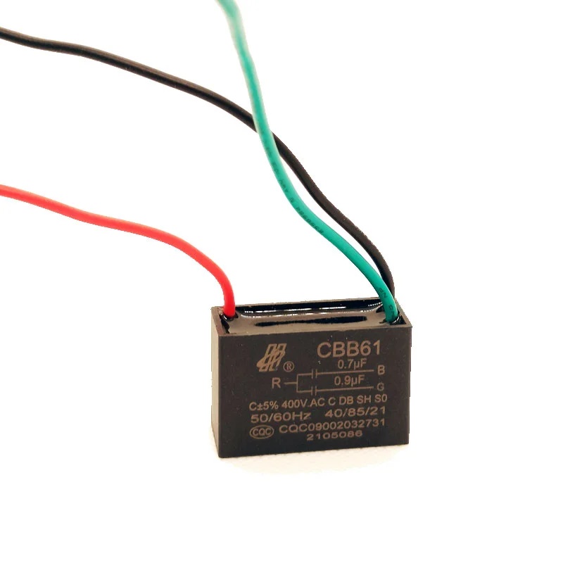 Capacitor Retangular de Partida CBB61 0,7+0,9uF x 400Vac - Eletro Parts