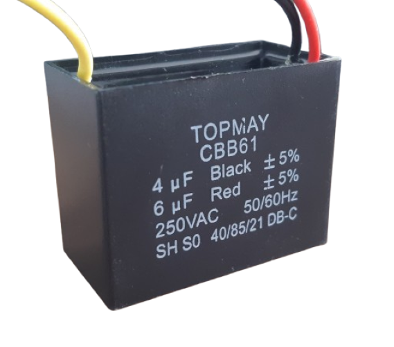 Capacitor de Partida CBB61 4,0 + 6,0UF x 250V - Eletro Parts
