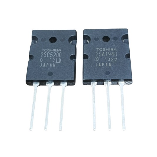 Par de Transistor 2SC5200 + 2SA1943 Original Toshiba - Eletro Parts