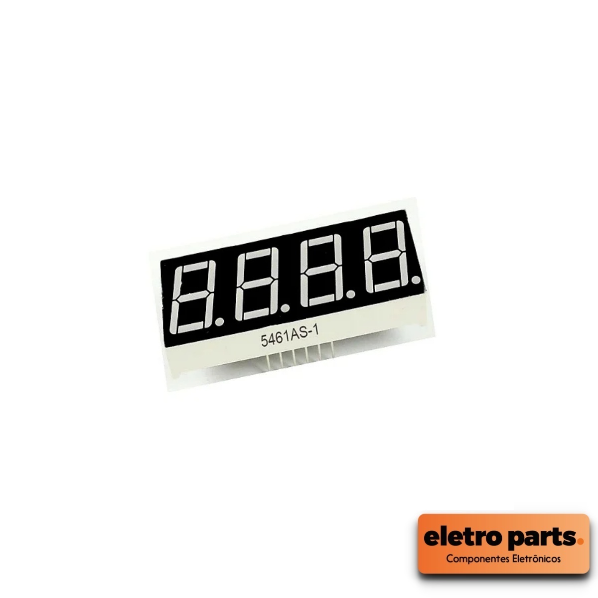 Display 7 Segmentos Com 4 Dígitos / Catodo - Vermelho - Eletro Parts