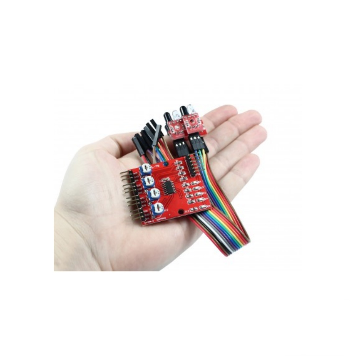 Sensor de Linha c/ 4 Sensores Infravermelho - Eletro Parts