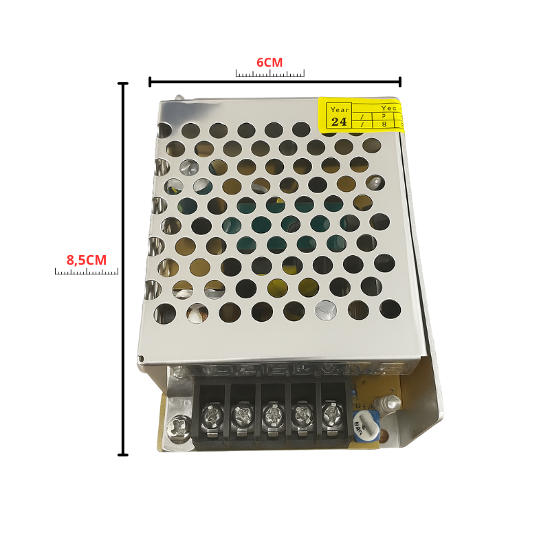 Fonte 24V x 2A - 48W - Tipo Colmeia - Bivolt - Eletro Parts